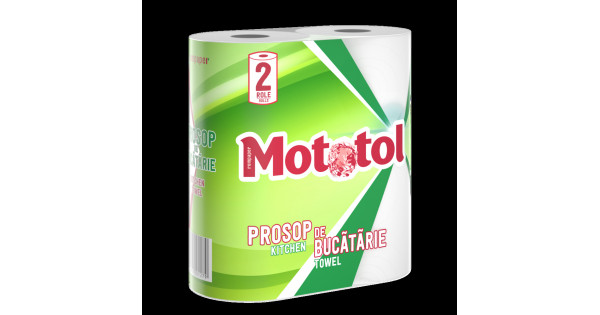 Prosop de bucătărie 2 str 2 role Mototol alb – Gebhardt.md